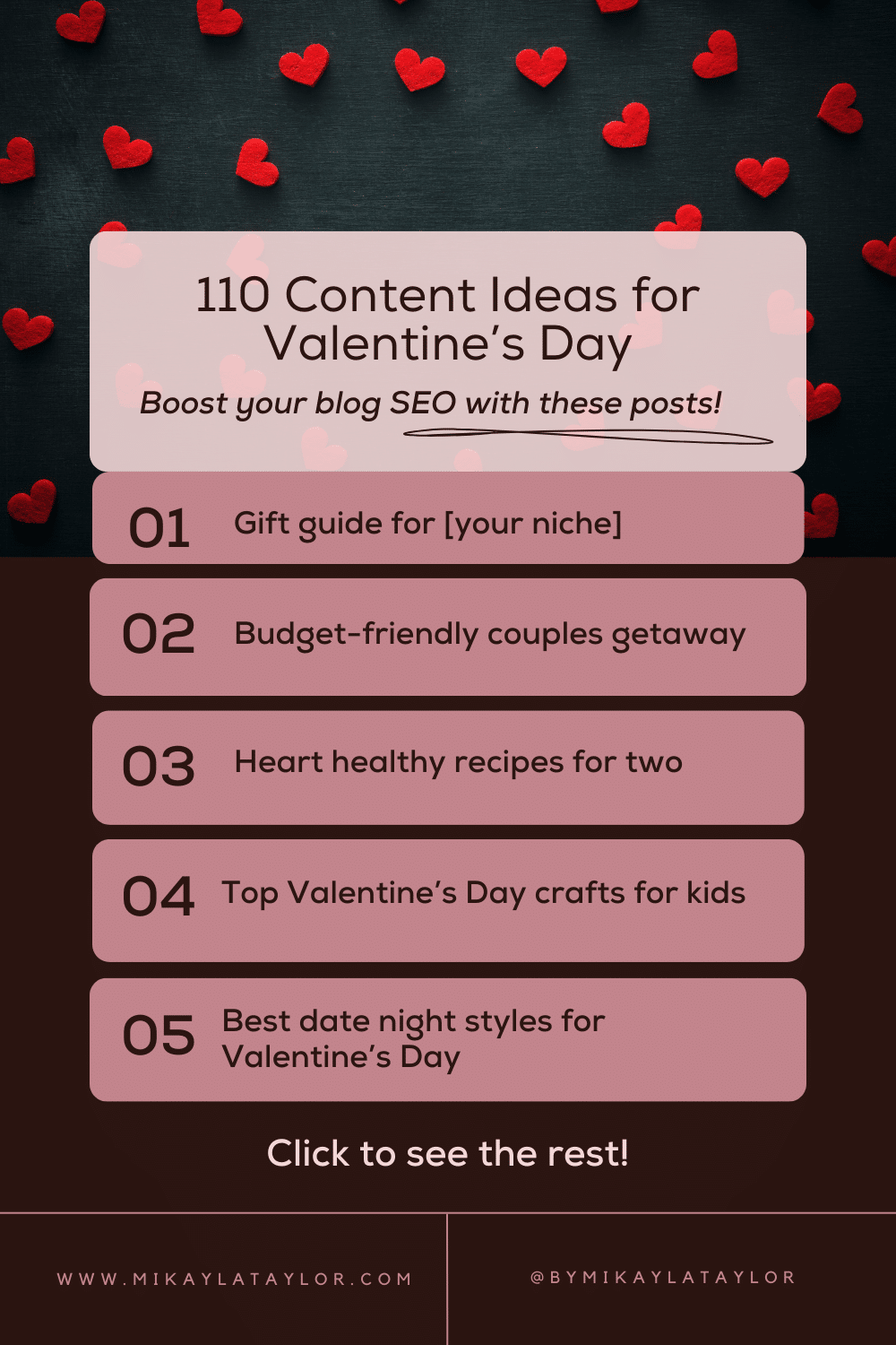 110 Valentine's Day Blog Post Ideas Your Readers Will Love - Mikayla Taylor